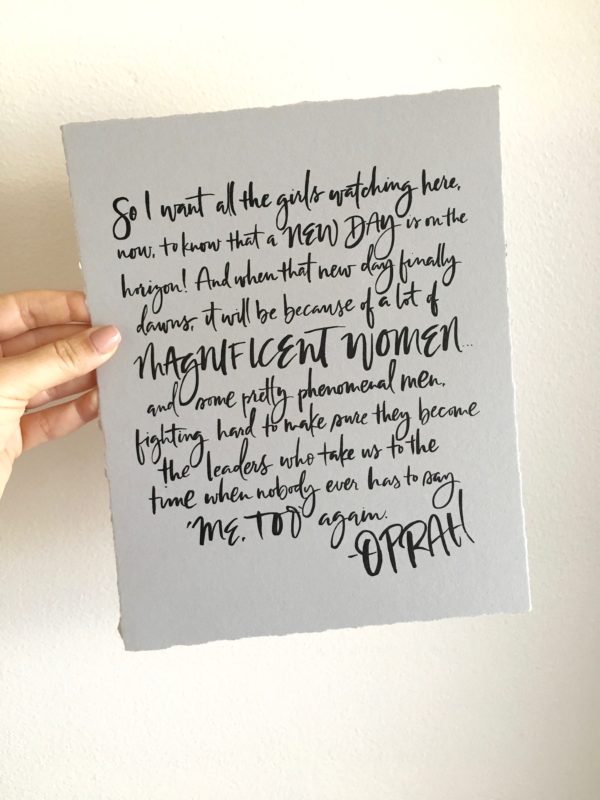 Be a Rainbow Print - Anne Robin, Los Angeles Calligrapher