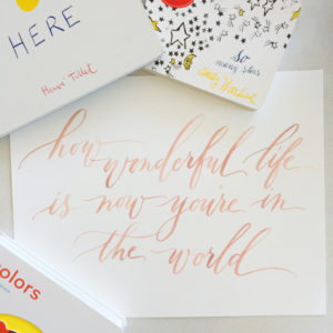 Encourage Prints (2 Versions) - Anne Robin, Los Angeles Calligrapher