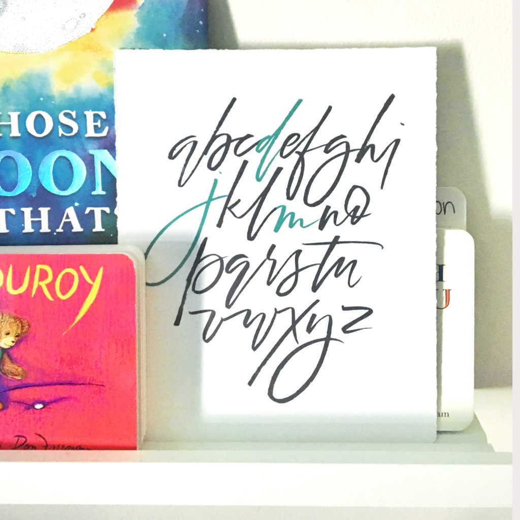 Be a Rainbow Print - Anne Robin, Los Angeles Calligrapher