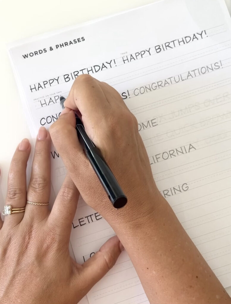 Block Lettering Tutorial (Download) - Anne Robin, Los Angeles Calligrapher